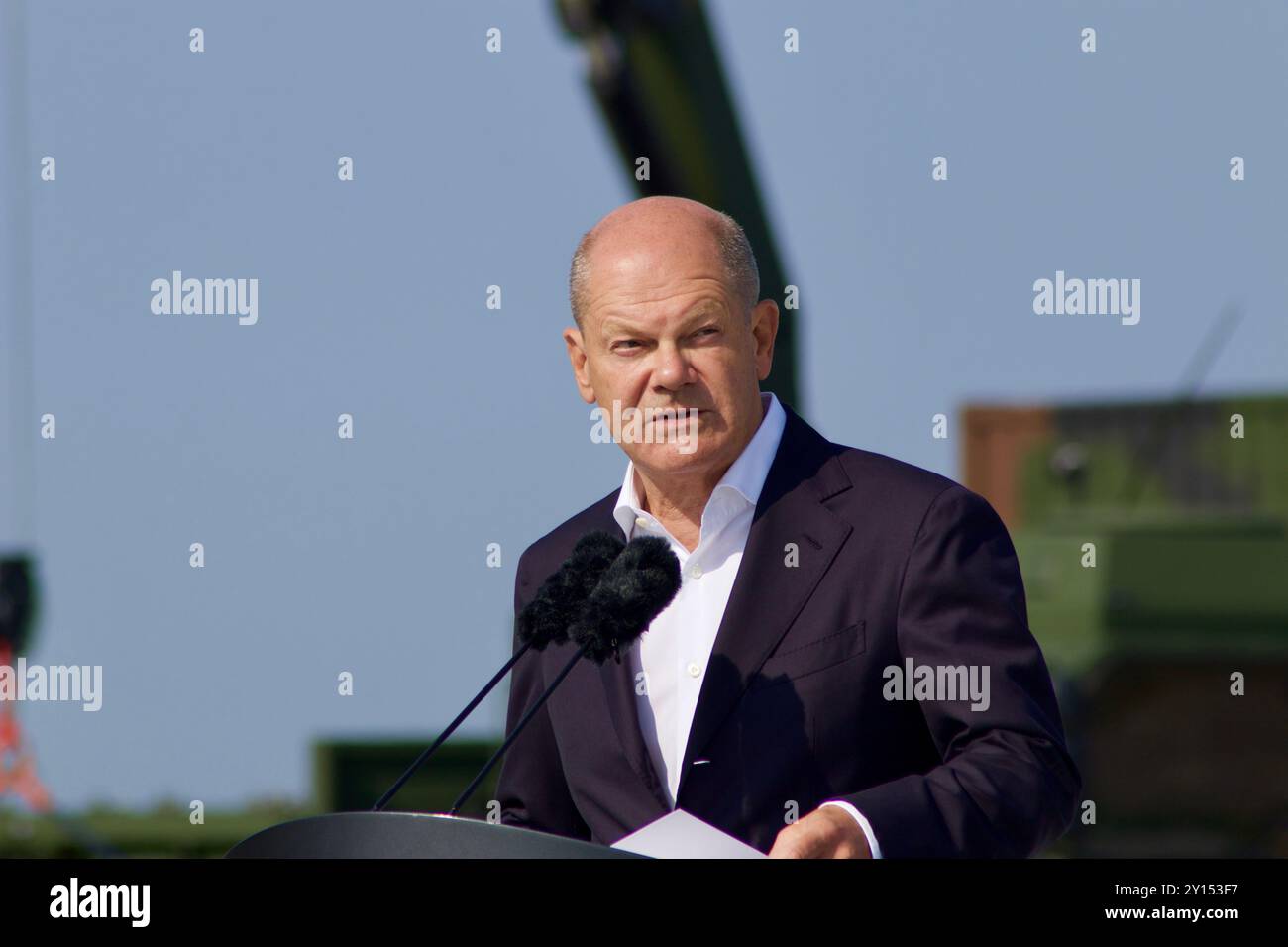 KIEL, GERMANY, SEPTEMBER 4, 2024: Olaf Scholz and Boris Pistorius ...