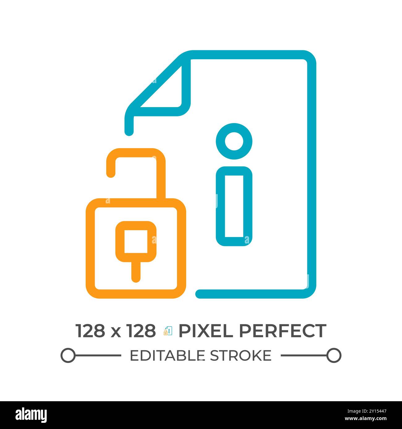 Information access two color line icon Stock Vector Image & Art - Alamy