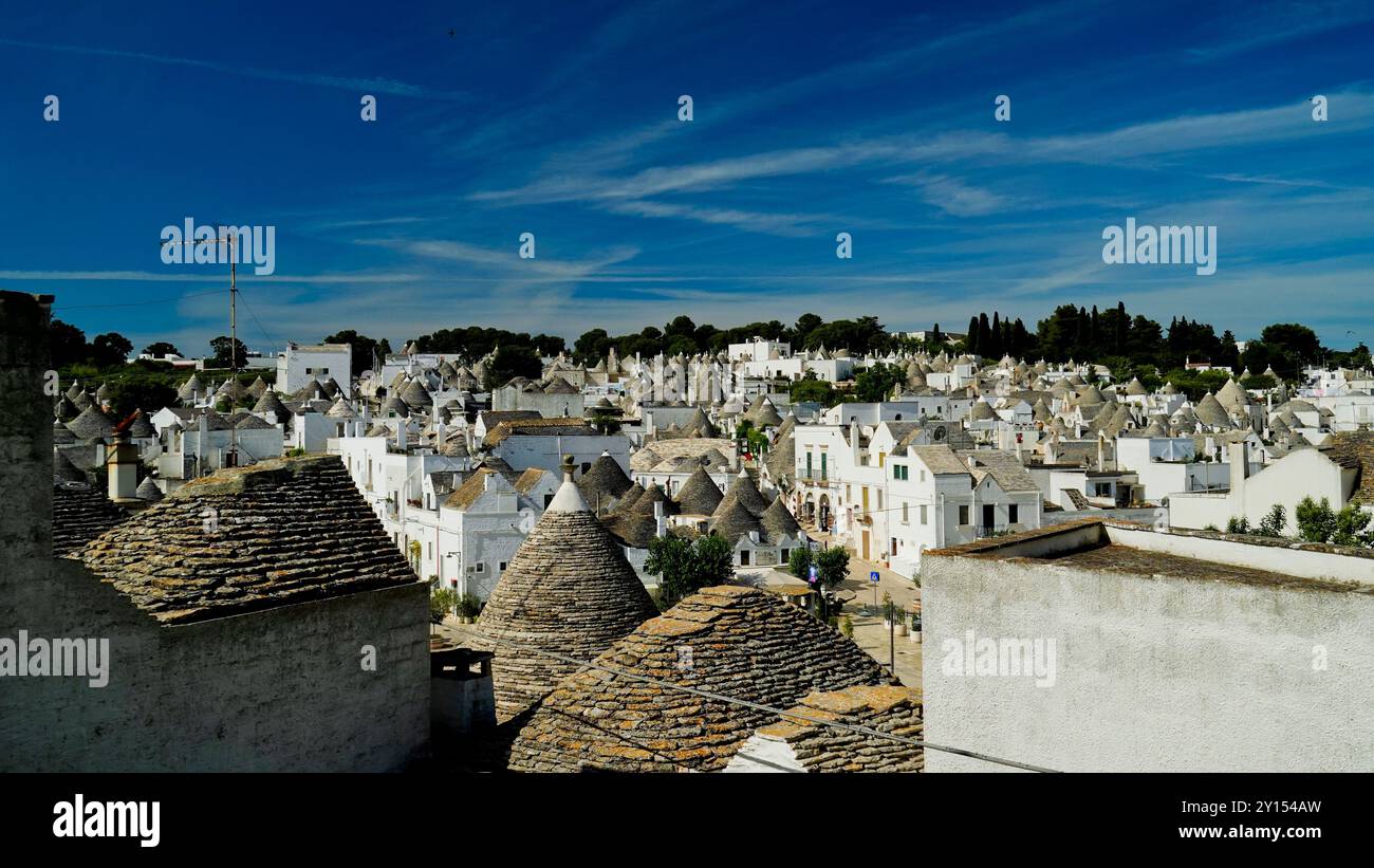 village and historic center of Alberobello, Bari. Puglia, Italy Stock ...
