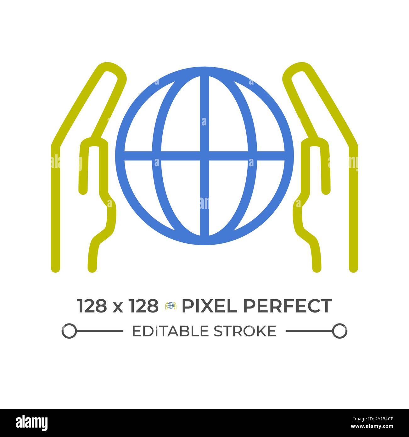 Network communication two color line icon. International connection ...