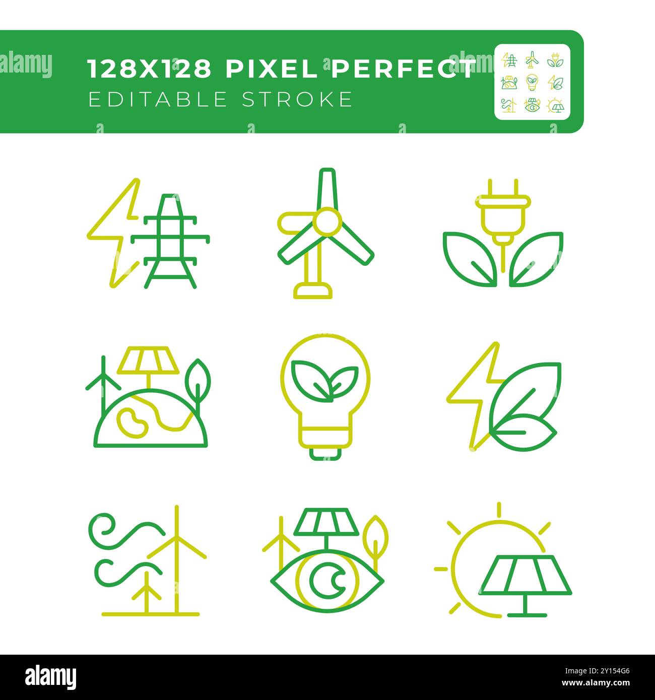 Renewable energy source symbols hi-res stock photography and images - Alamy