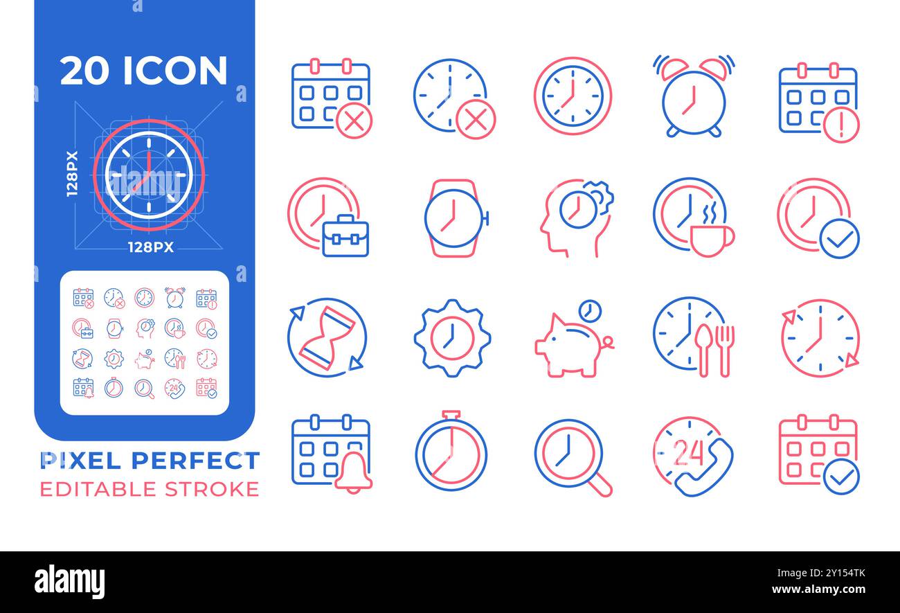 Clock colorful icons symbols Stock Vector Images - Alamy