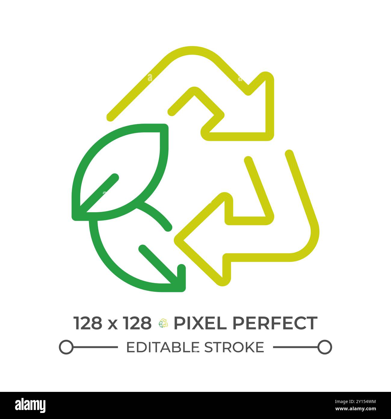 Recycling two color line icon Stock Vector Image & Art - Alamy