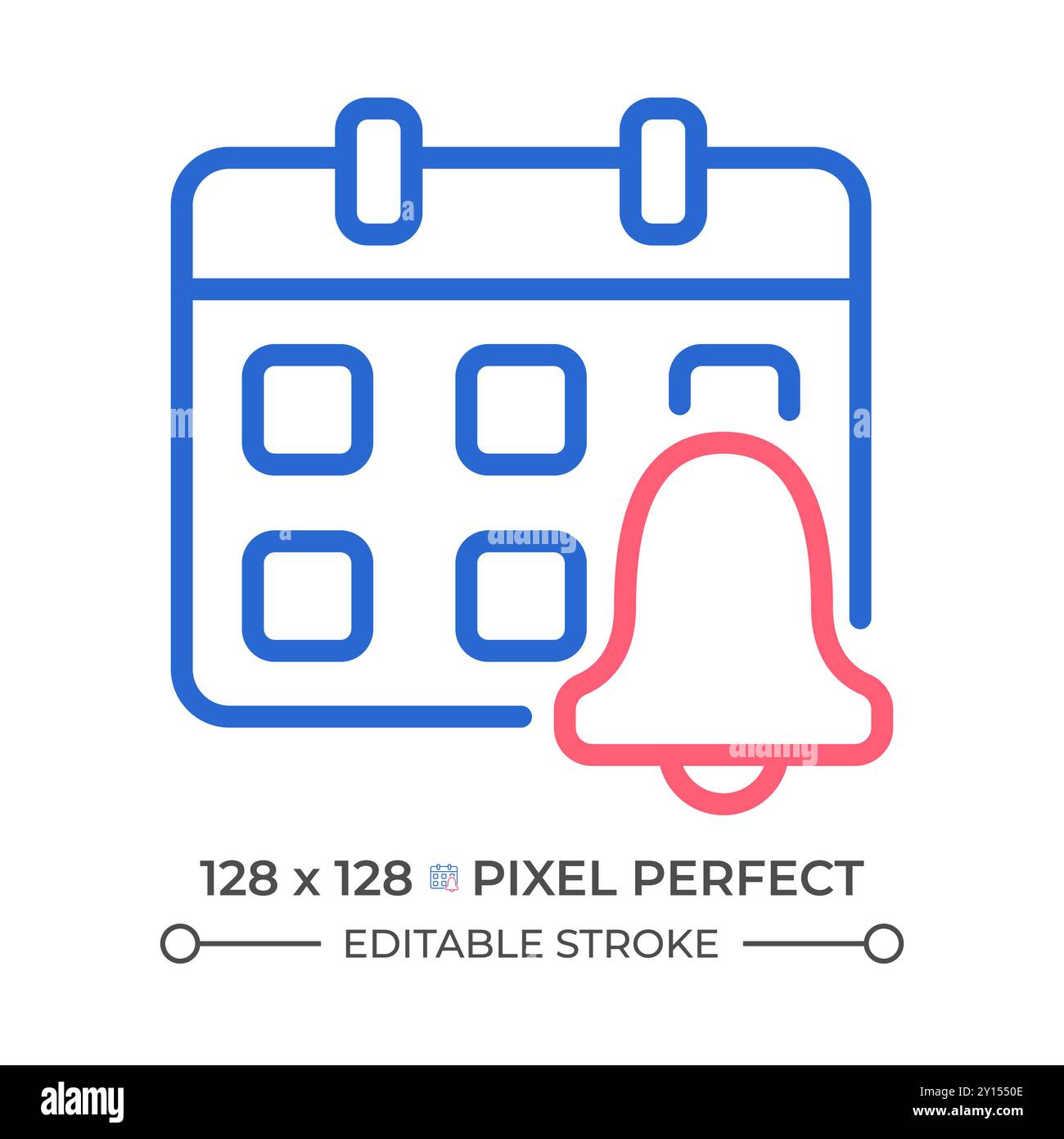 Event notification linear icon Stock Vector Images - Alamy