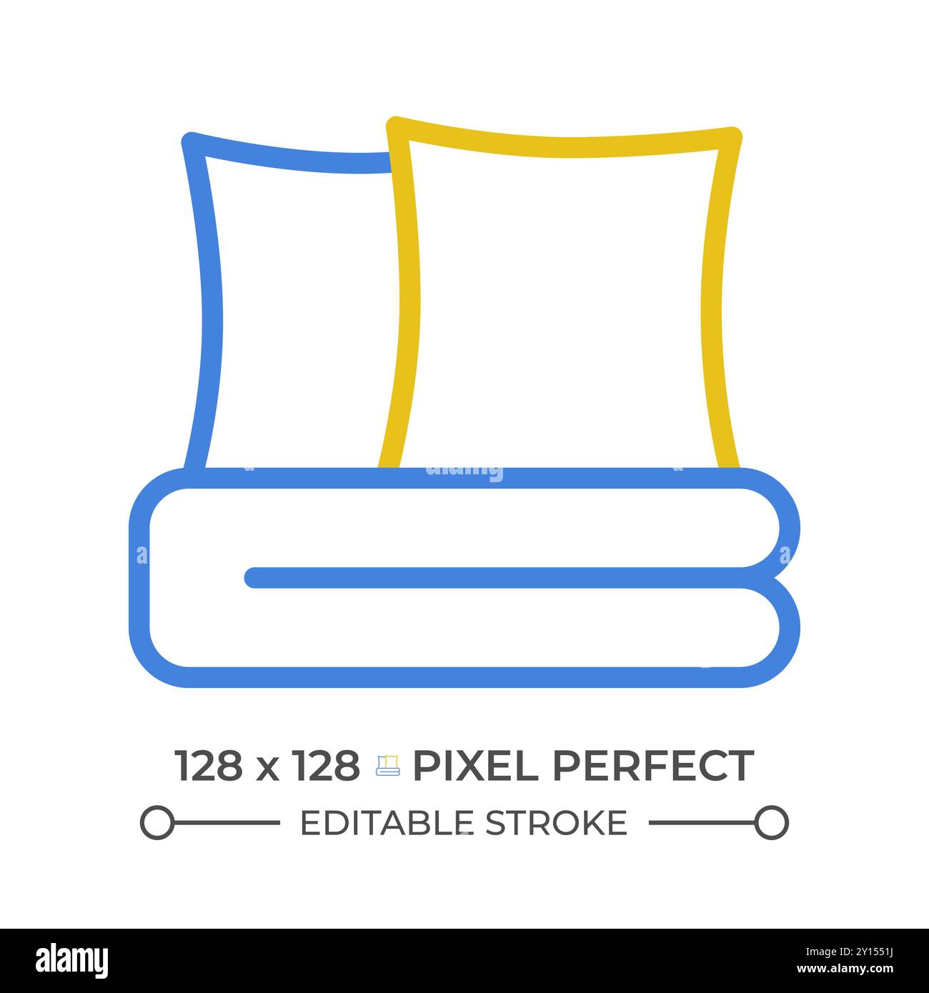 Linen bedding set Stock Vector Images - Alamy