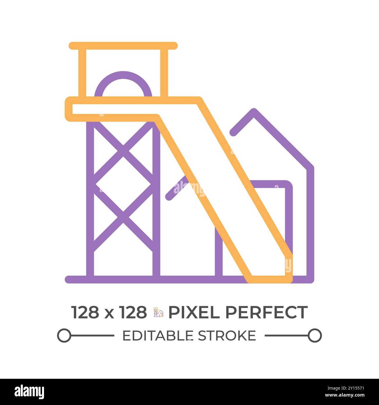 Mine shaft sign Stock Vector Images - Alamy