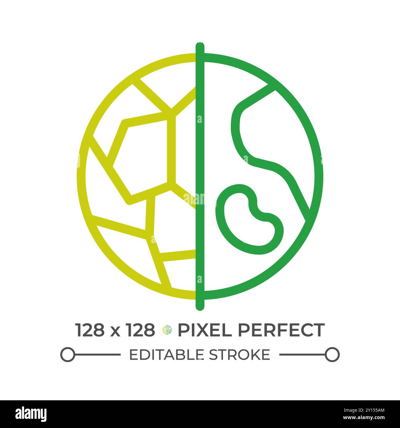 Environmental degradation two color line icon Stock Vector Image & Art ...