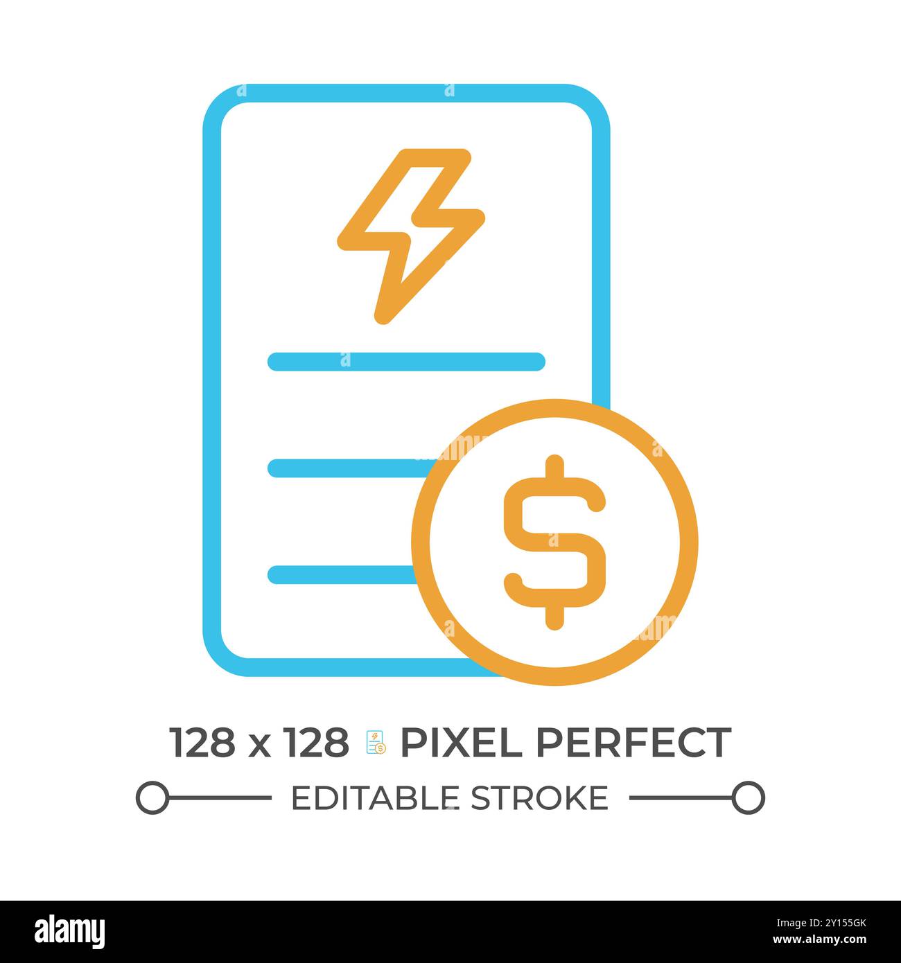 Electricity bill Stock Vector Images - Alamy