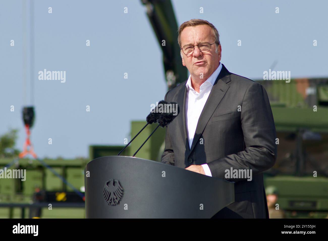 KIEL, GERMANY, SEPTEMBER 4, 2024: Olaf Scholz and Boris Pistorius ...