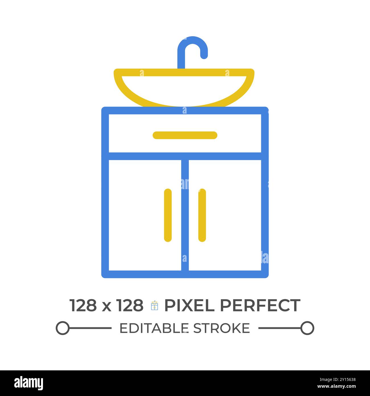 Combination sink illustration Stock Vector Images - Alamy