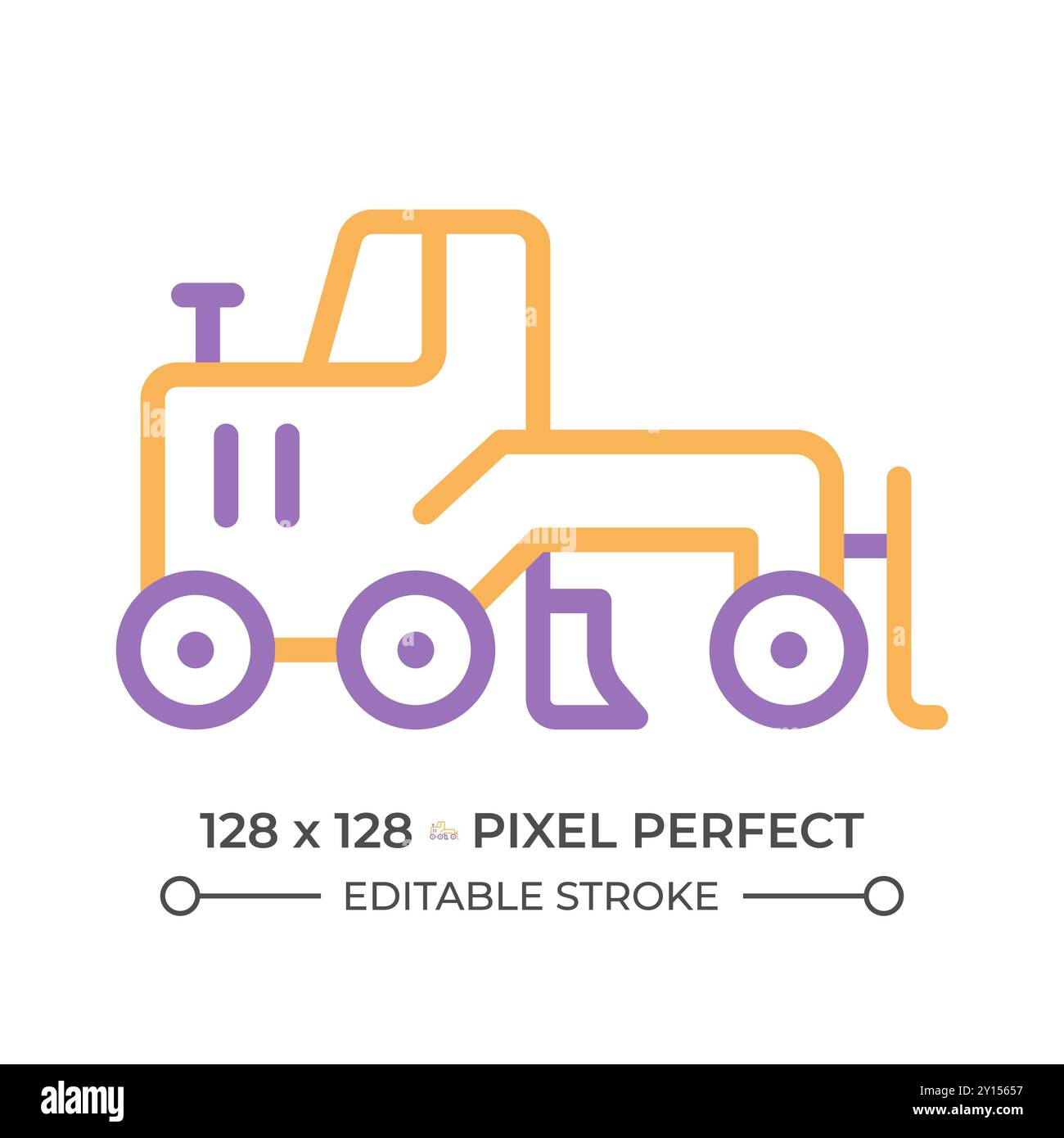 Grader two color line icon Stock Vector Image & Art - Alamy