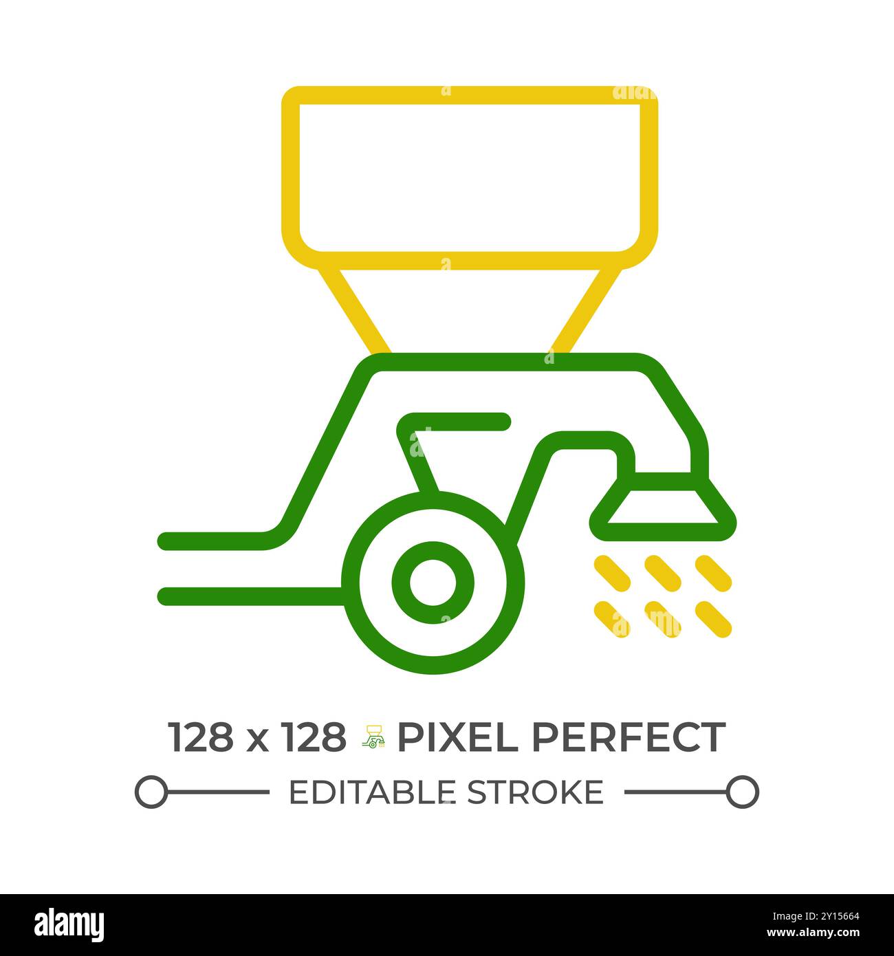 Drill seeding machine Stock Vector Images - Alamy