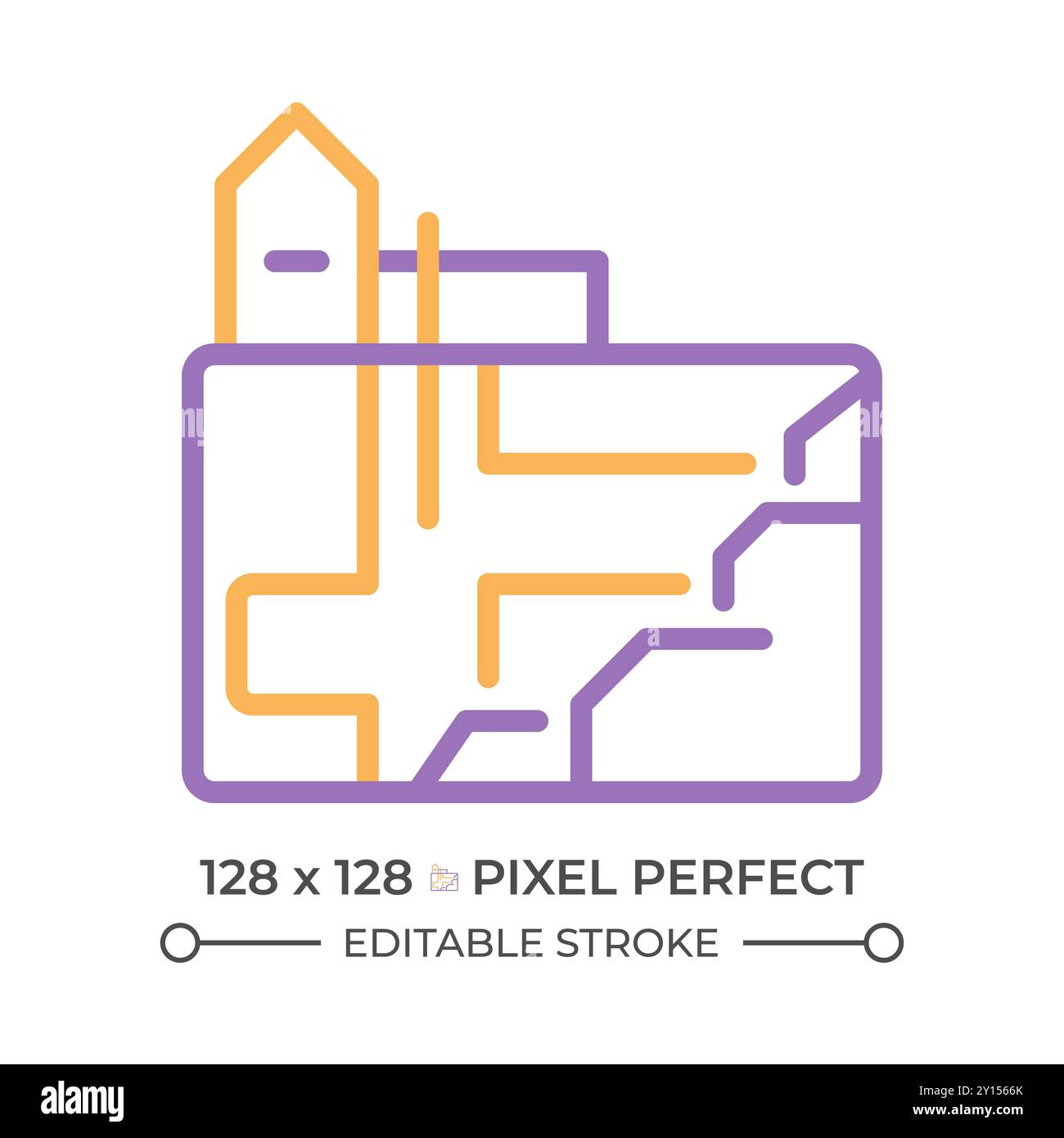 Underground mining two color line icon Stock Vector Image & Art - Alamy