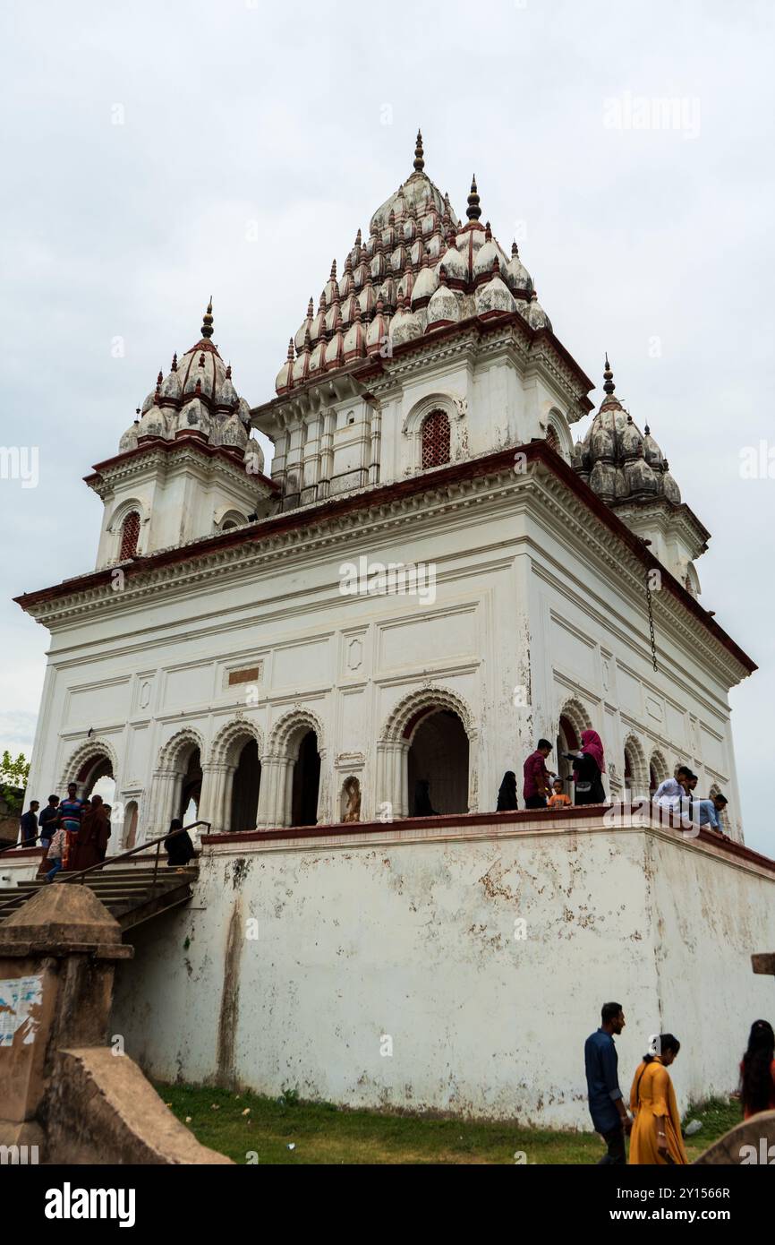 Puthia, Bangladesh - 04.21.2023: Shiva Temple, at Puthia Rajbari complex, in Puthia, Bangladesh ...