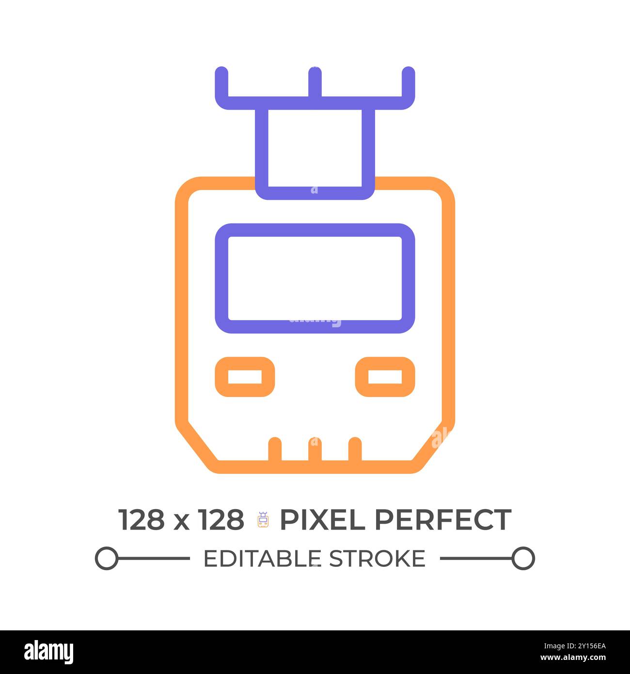 Suspended monorail two color line icon Stock Vector Image & Art - Alamy