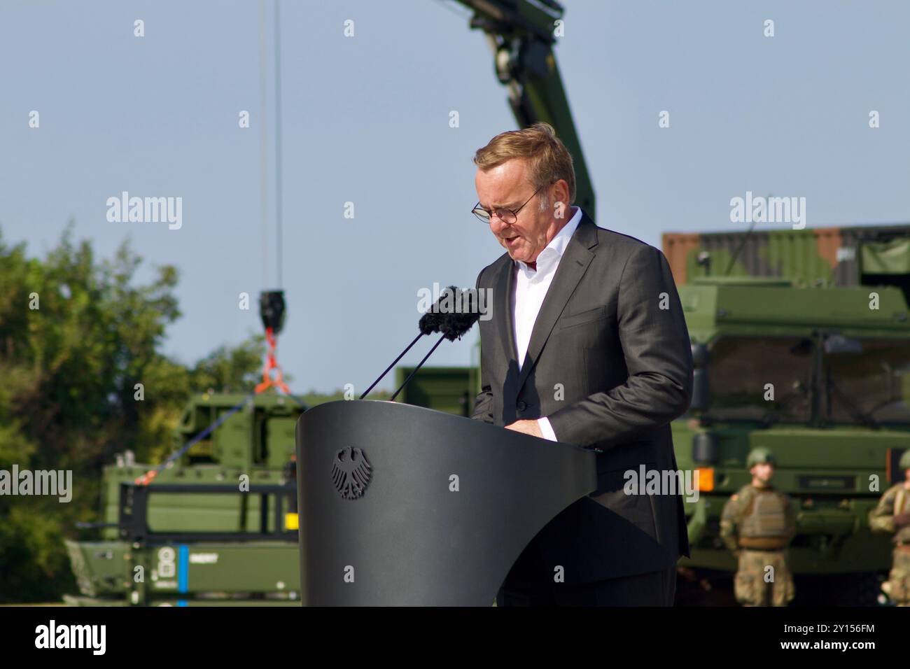 KIEL, GERMANY, SEPTEMBER 4, 2024: Olaf Scholz and Boris Pistorius ...