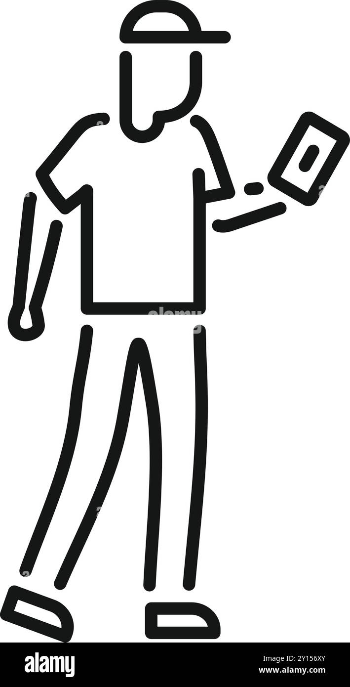 Modern business man checking Black and White Stock Photos & Images - Alamy