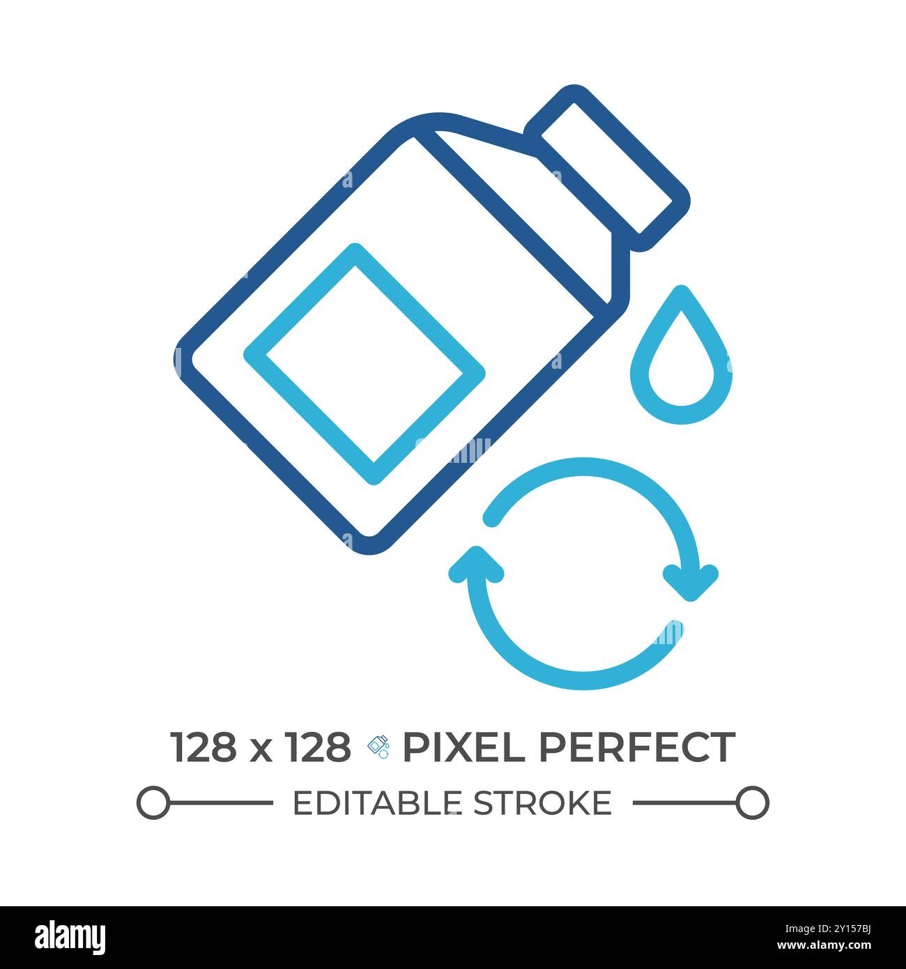 Car engine oil change two color line icon Stock Vector Image & Art - Alamy