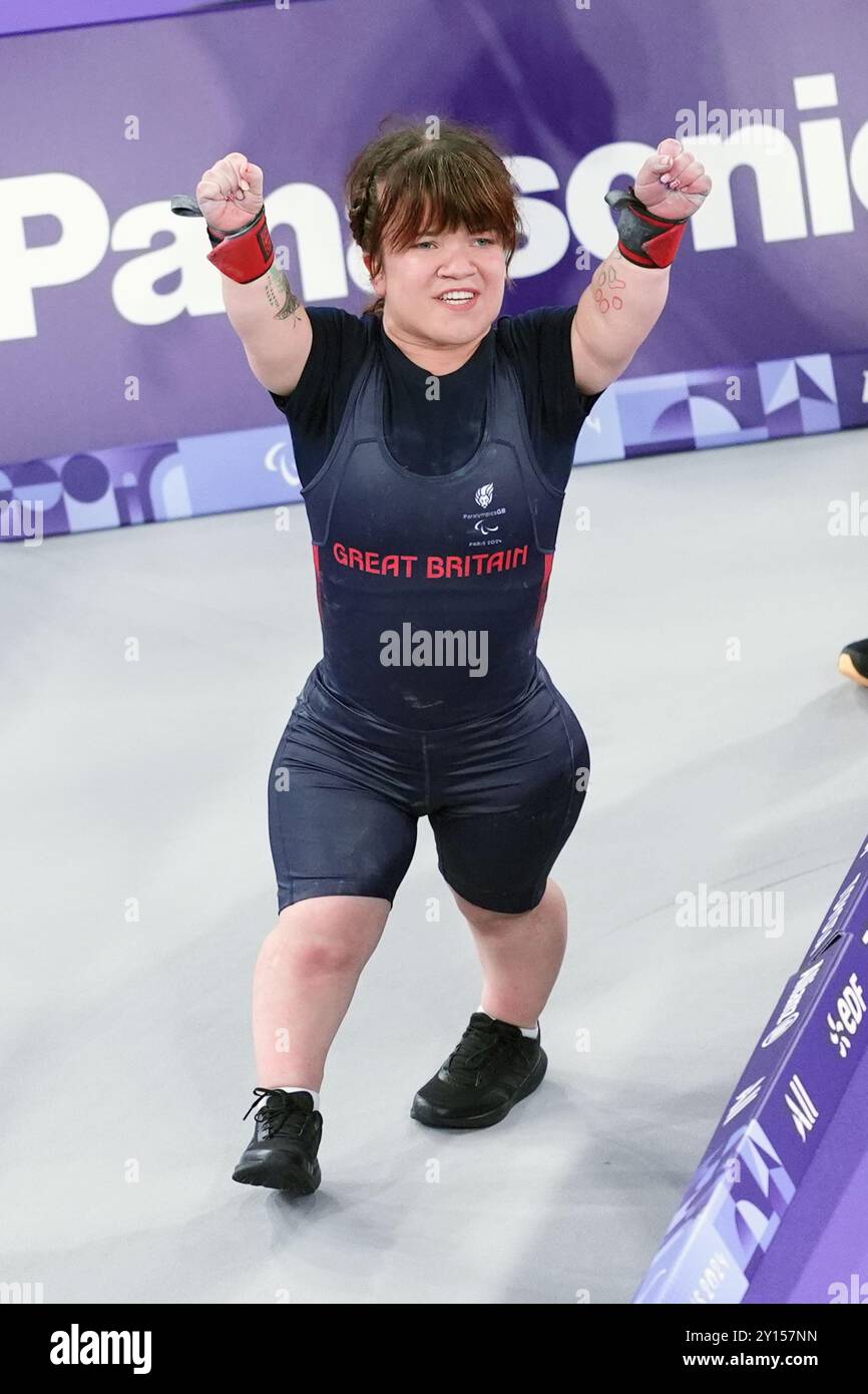 Great Britain's Olivia Broome celebrates winning the Bronze medal in ...