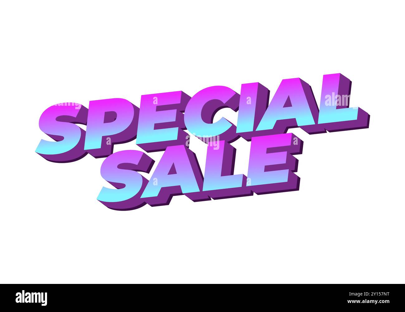 Special sale. Text effect design for digital ad in 3D style Stock ...