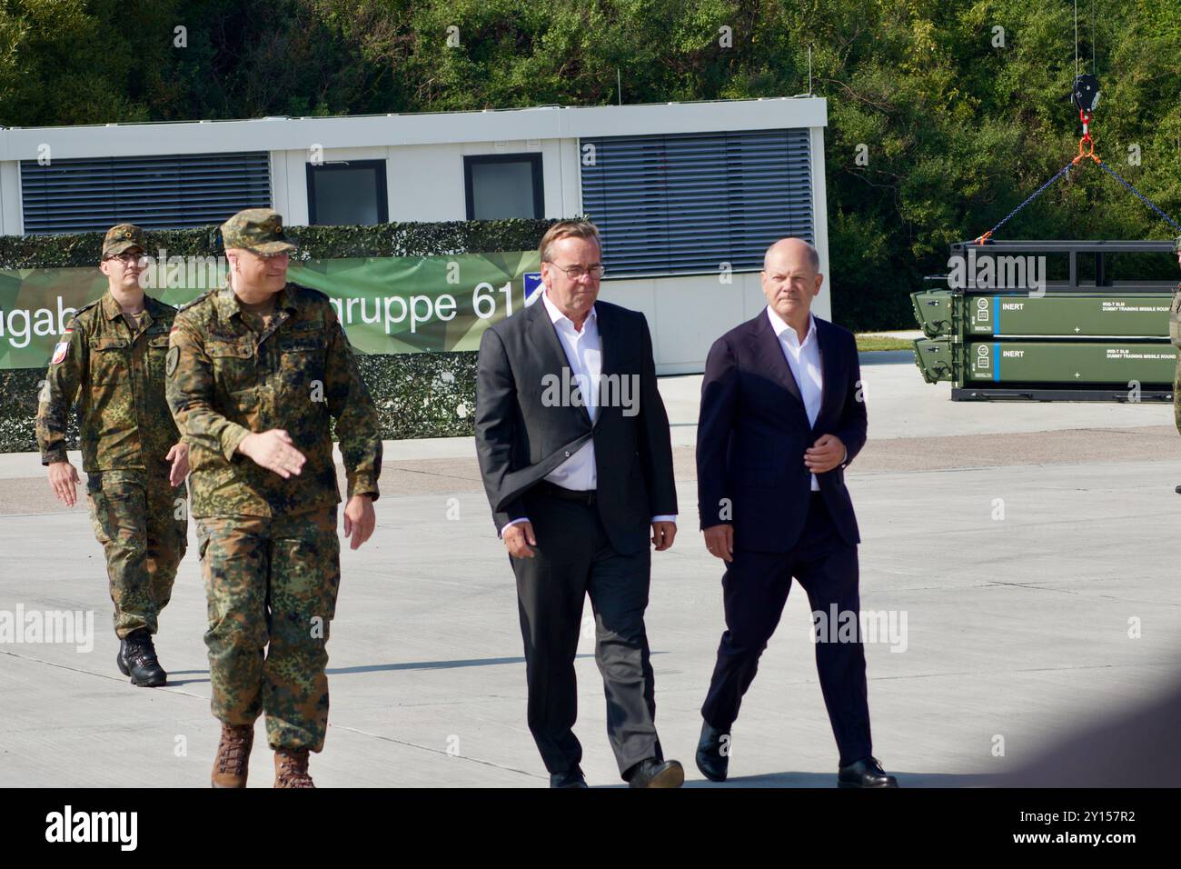 KIEL, GERMANY, SEPTEMBER 4, 2024: Olaf Scholz and Boris Pistorius ...