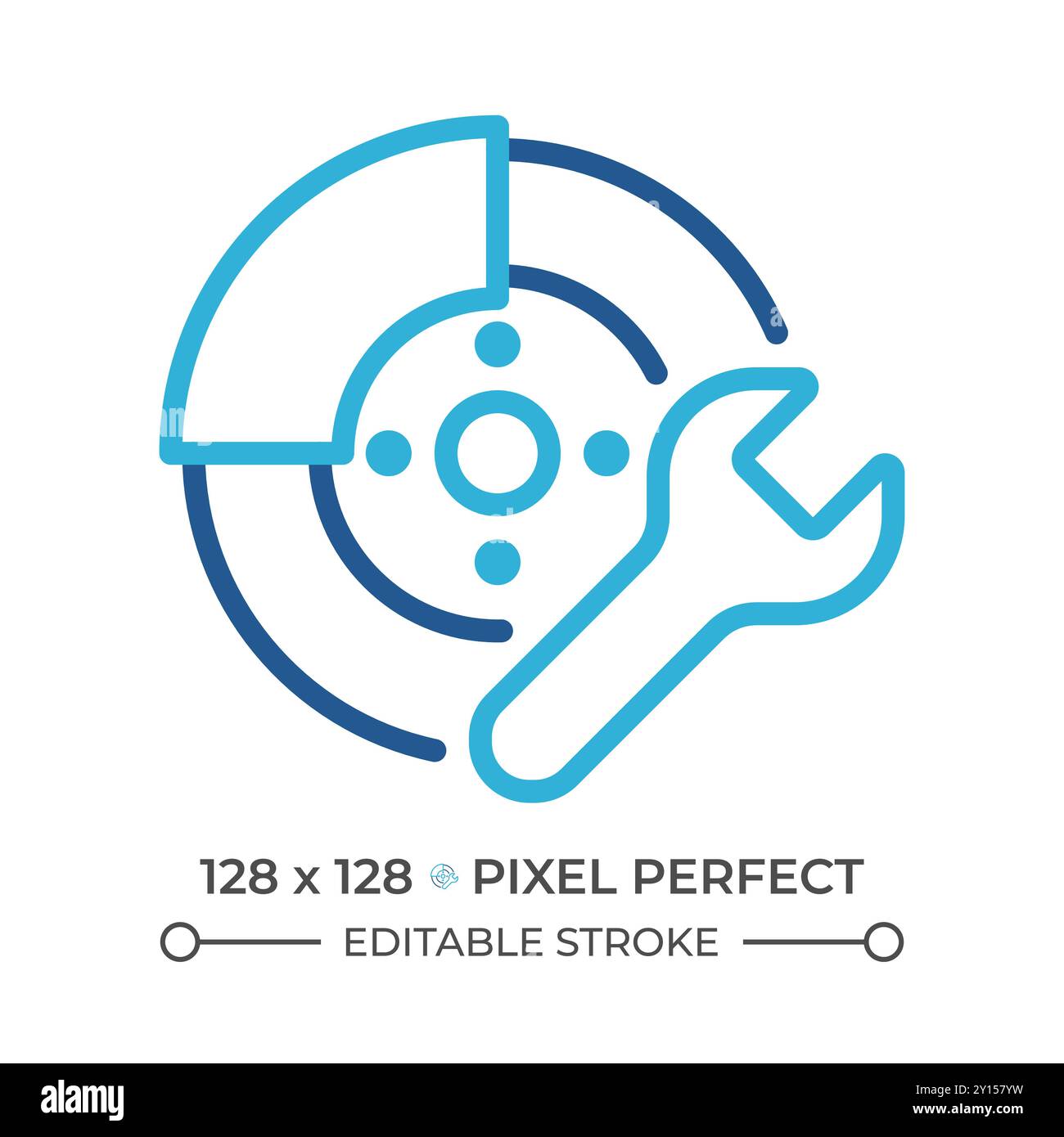 Control caliper icon outline Stock Vector Images - Alamy