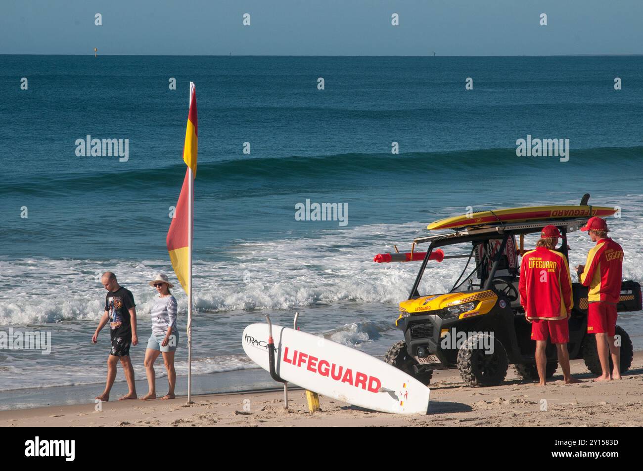 Lifesavers station at King's Beach, Caloundra, Sunshine Coast ...