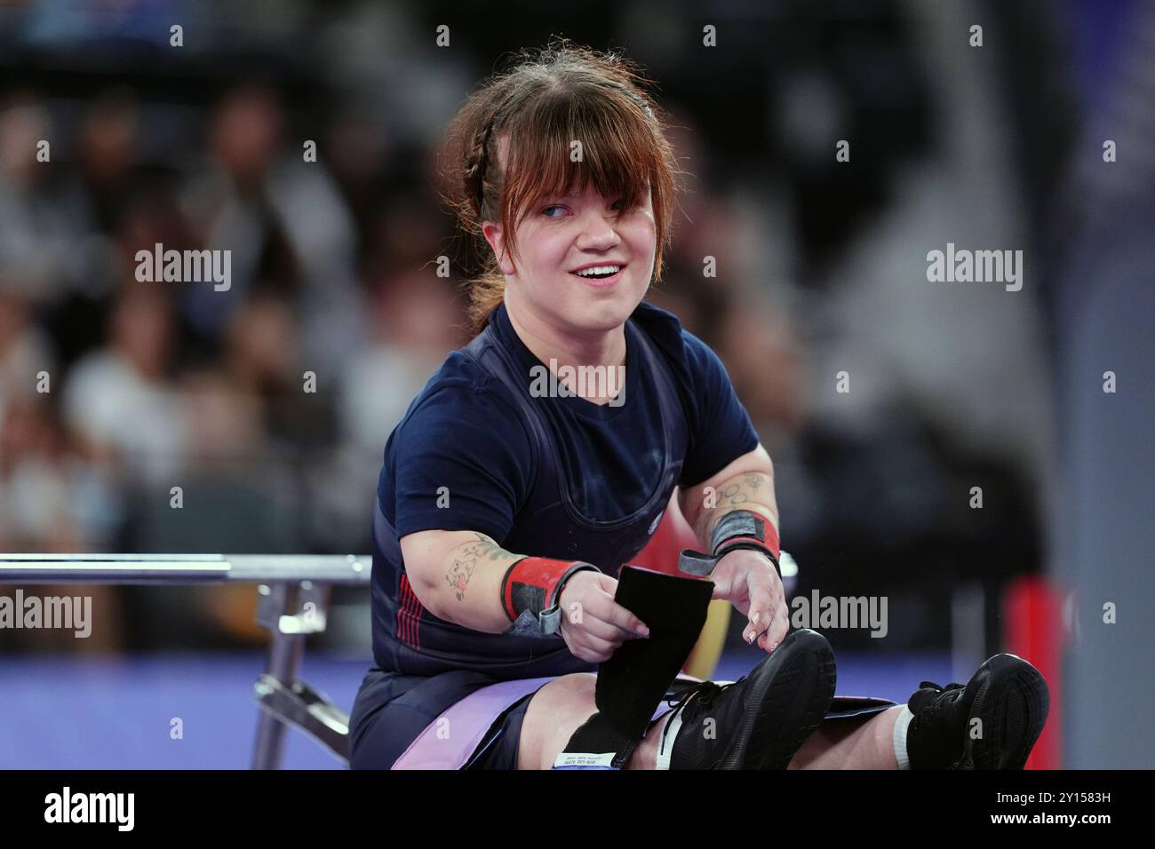 Great Britain's Olivia Broome during the women's up to 50kg final at La ...