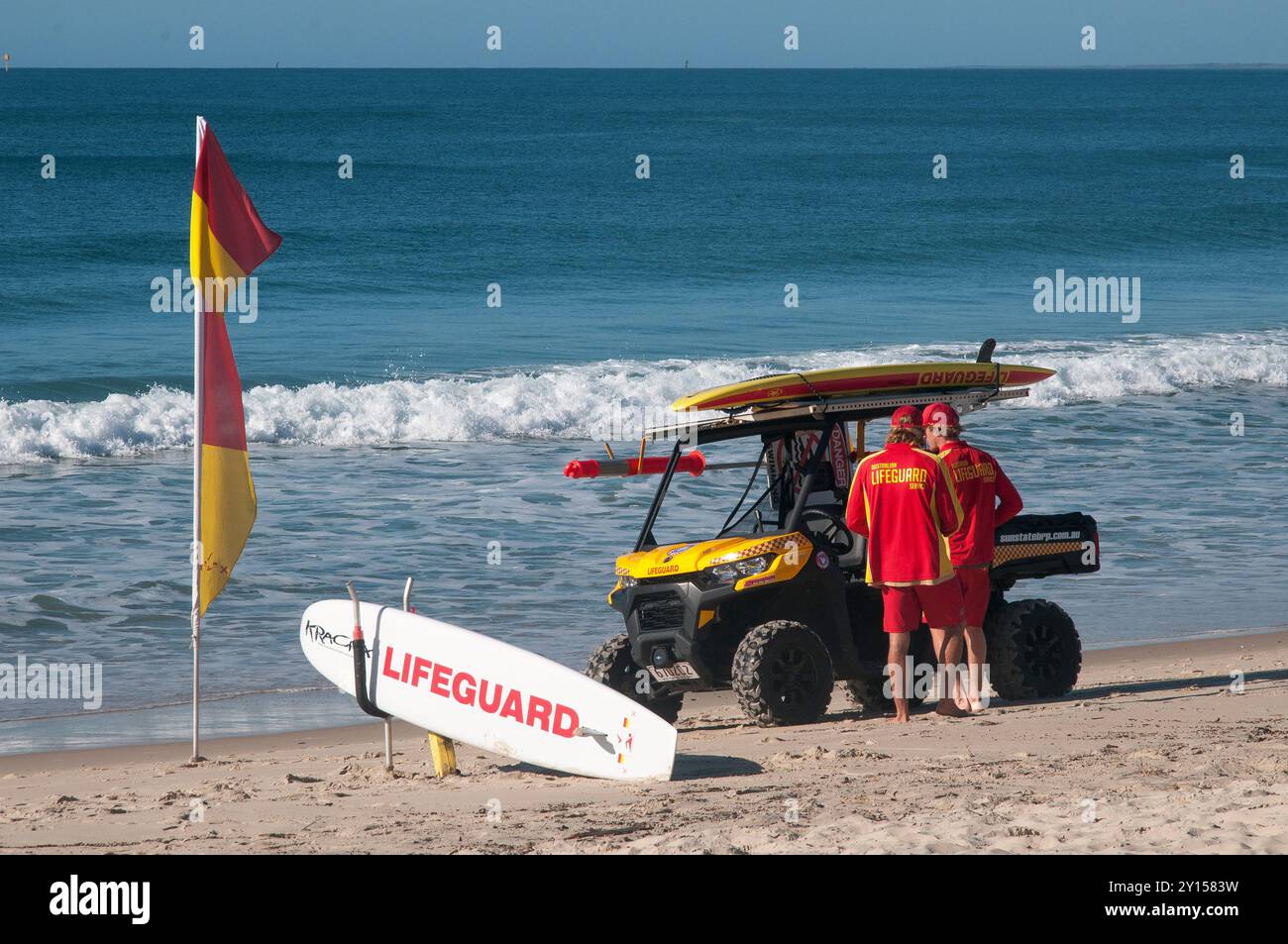 Lifesavers station at King's Beach, Caloundra, Sunshine Coast ...