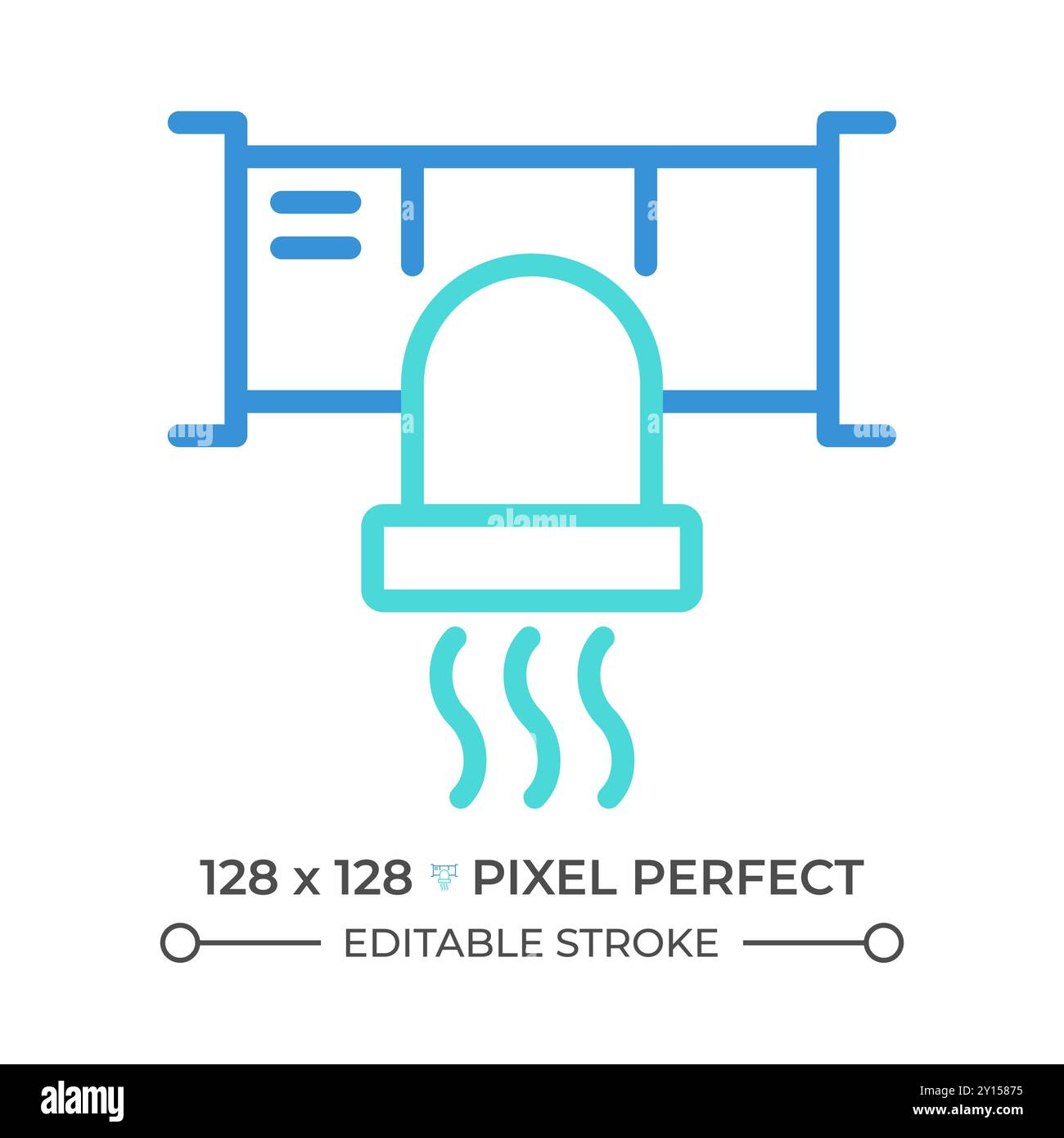 Air duct system two color line icon Stock Vector Image & Art - Alamy