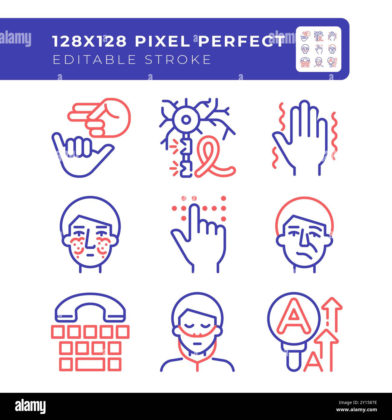 Bells set color collection hi-res stock photography and images - Alamy