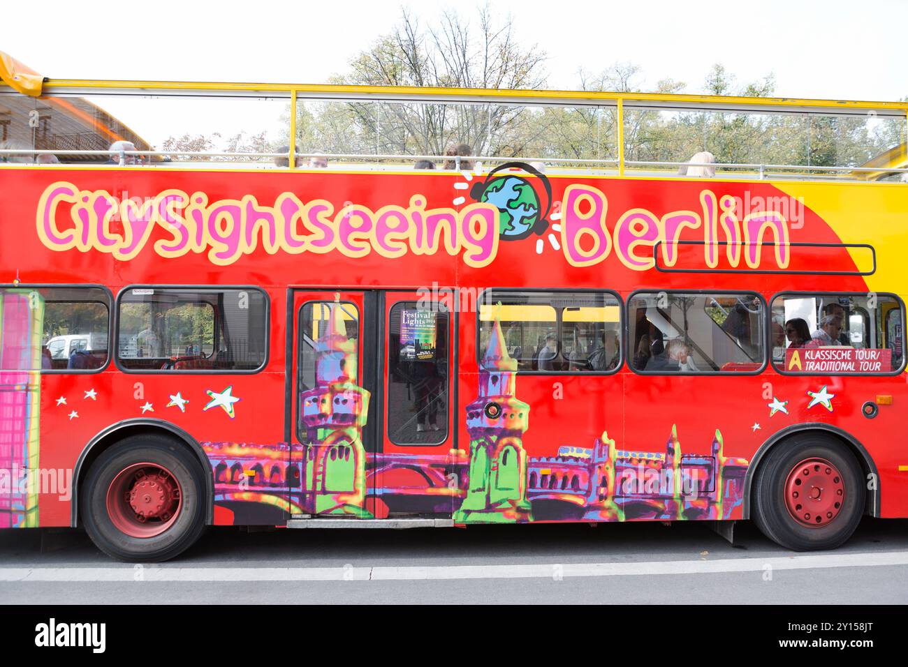 Germany, Berlin, Berlin open top tourist bus Stock Photo - Alamy