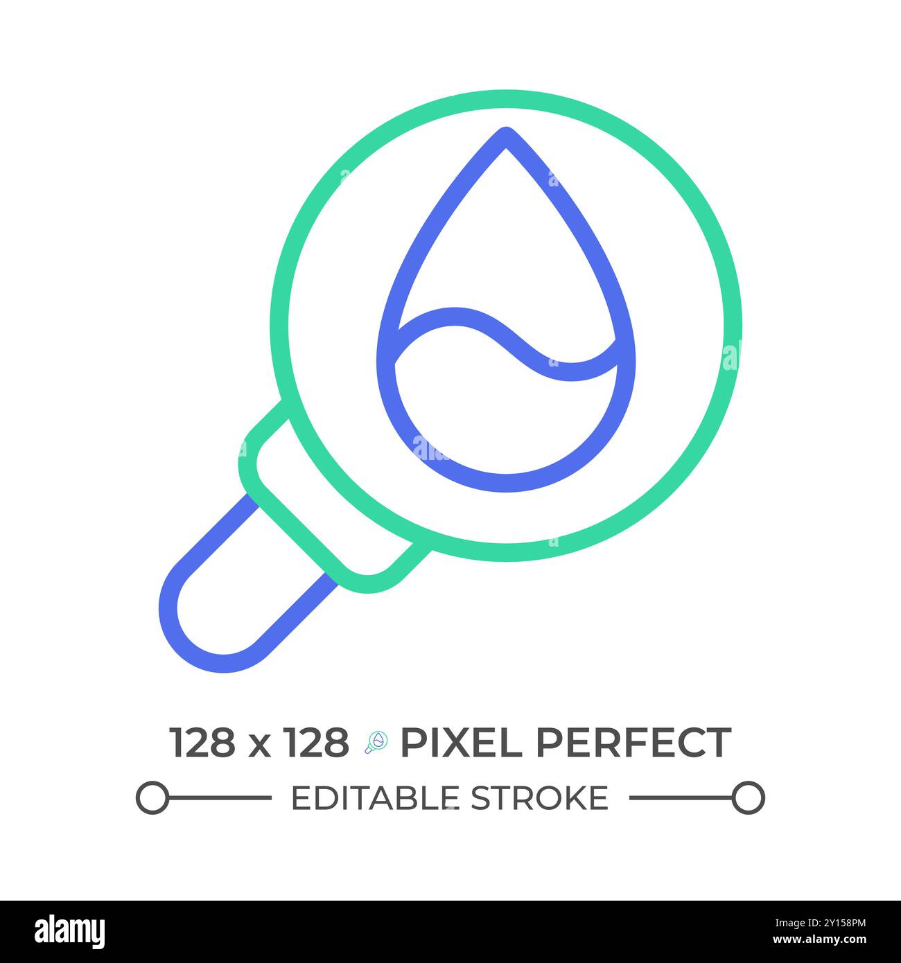 Water testing line icon Cut Out Stock Images & Pictures - Alamy