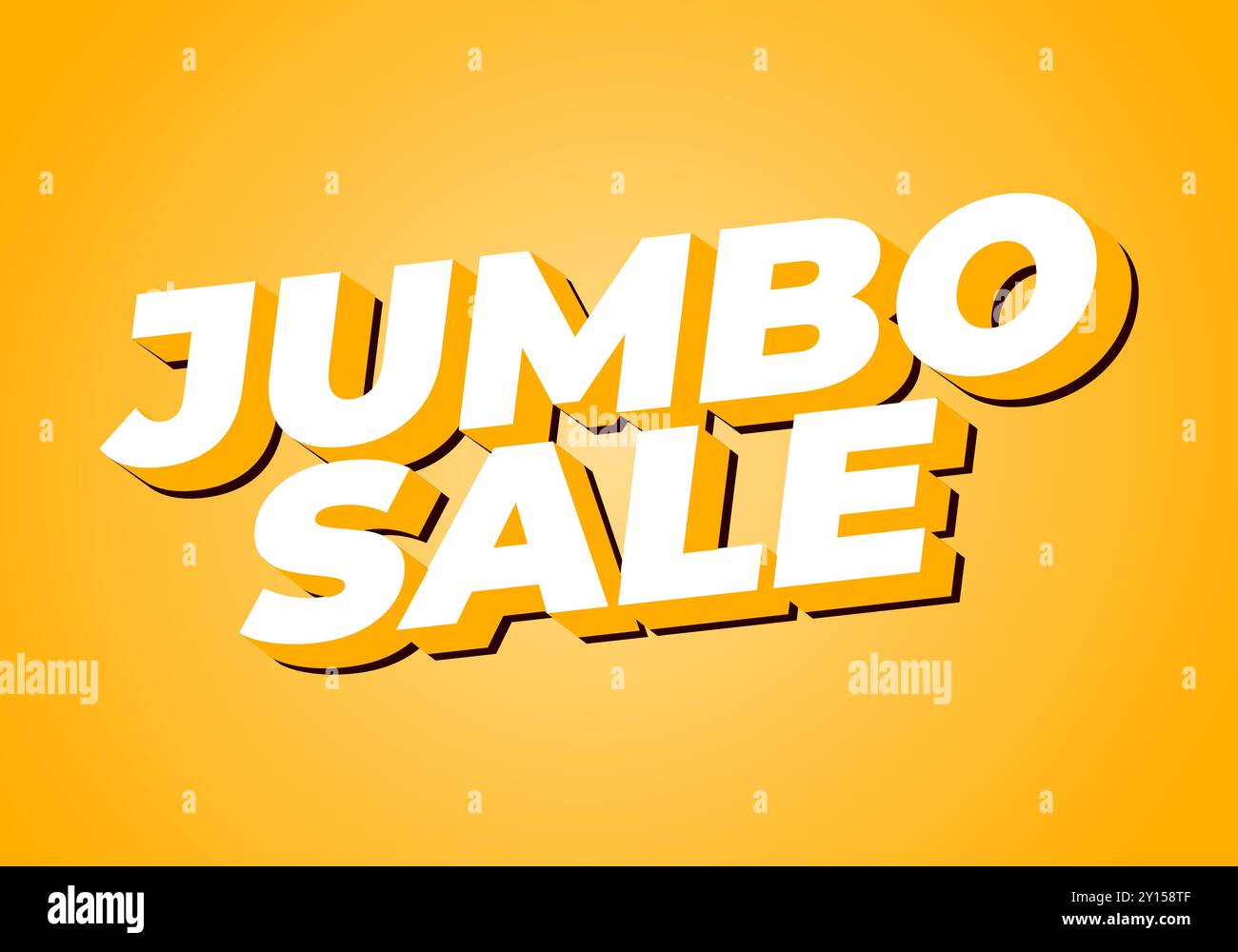 Jumbo sale. Text effect design in modern colors with 3D style Stock ...