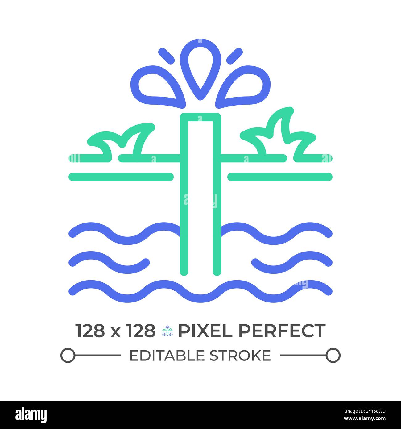 Aquifer two color line icon Stock Vector Image & Art - Alamy