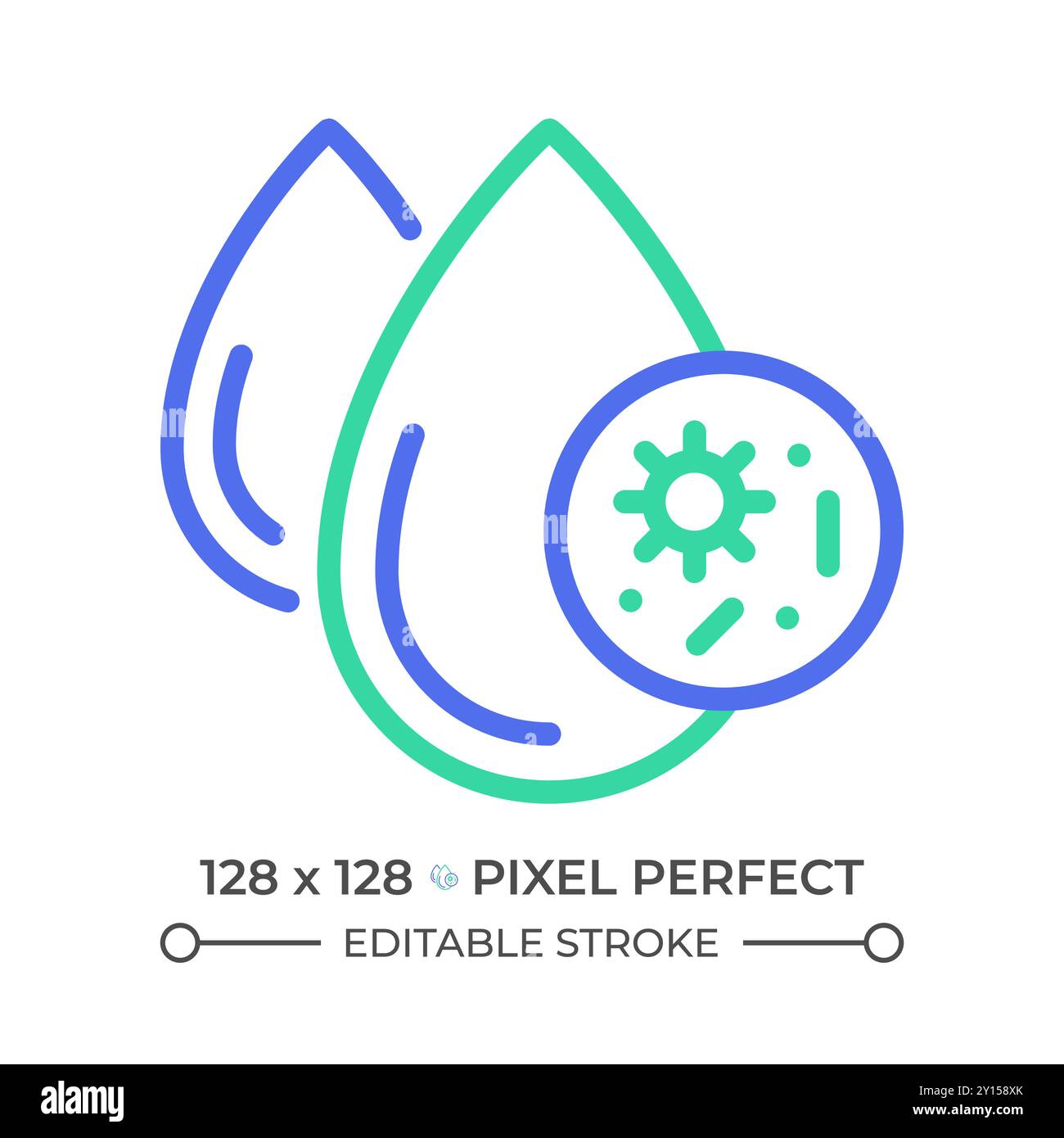 Water droplets on line Stock Vector Images - Alamy