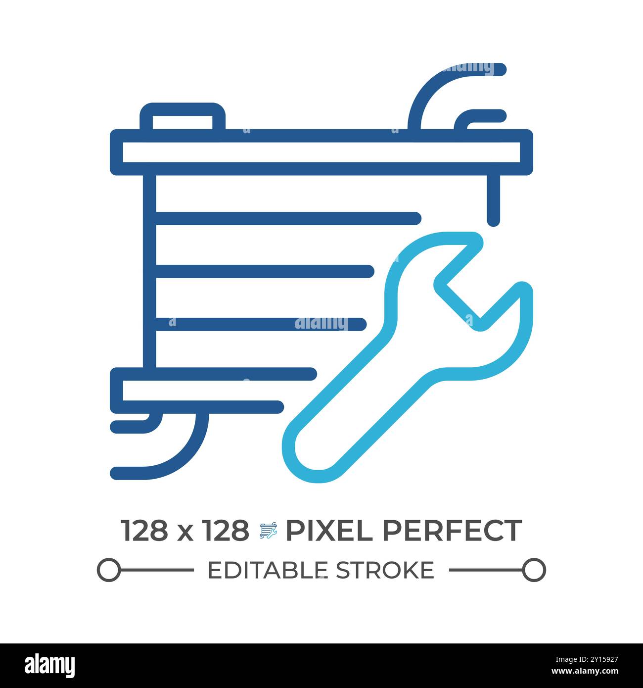 Cooling radiator part line Stock Vector Images - Alamy