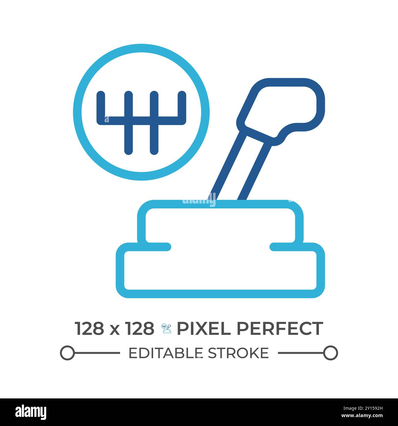 Manual shift car gear shifter Stock Vector Images - Alamy
