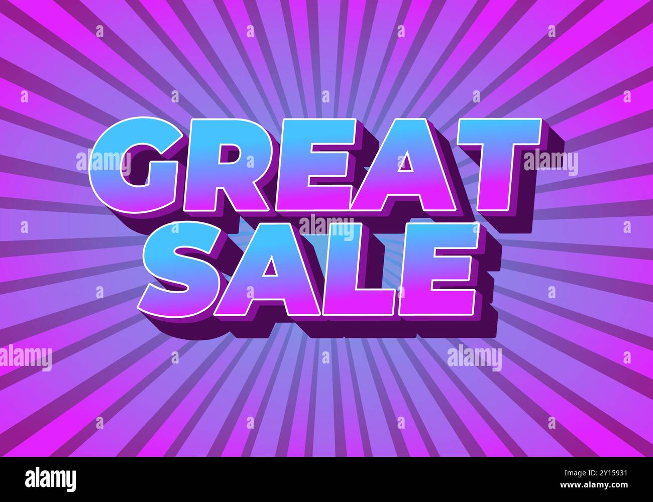 Great sale. Text effect design in good colors with 3D style Stock ...