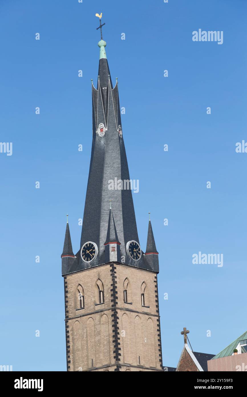 Germany, Dusseldorf, the St Lambertus church tower Stock Photo - Alamy