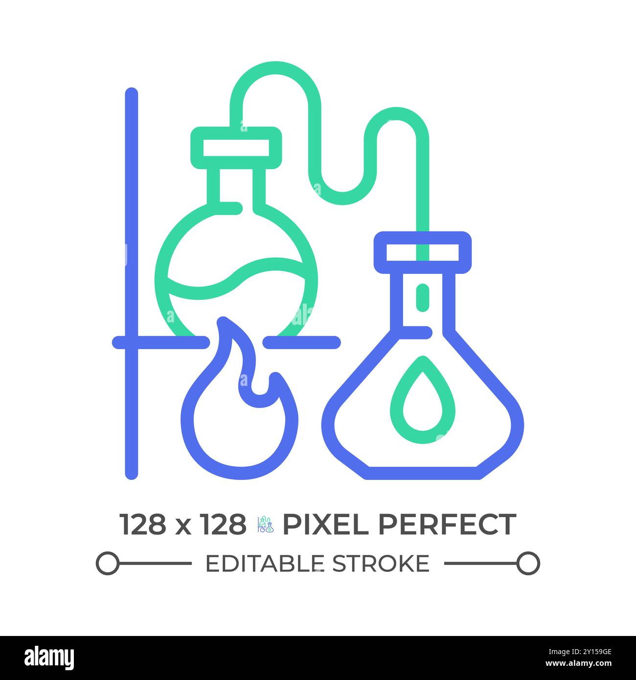 Distillation two color line icon Stock Vector Image & Art - Alamy