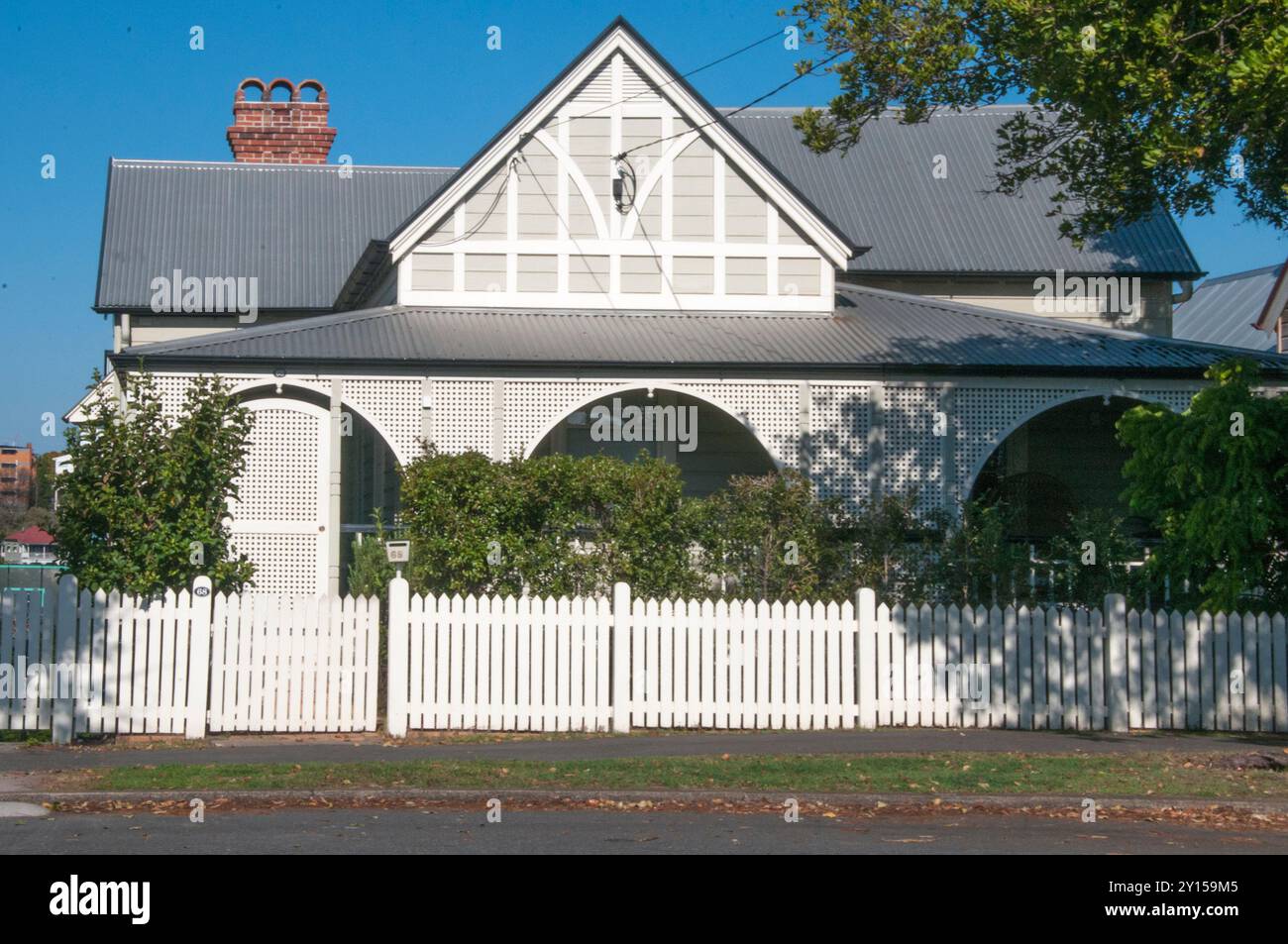 Street scenes in inner-city suburban, Paddington, Brisbane, Queensland ...