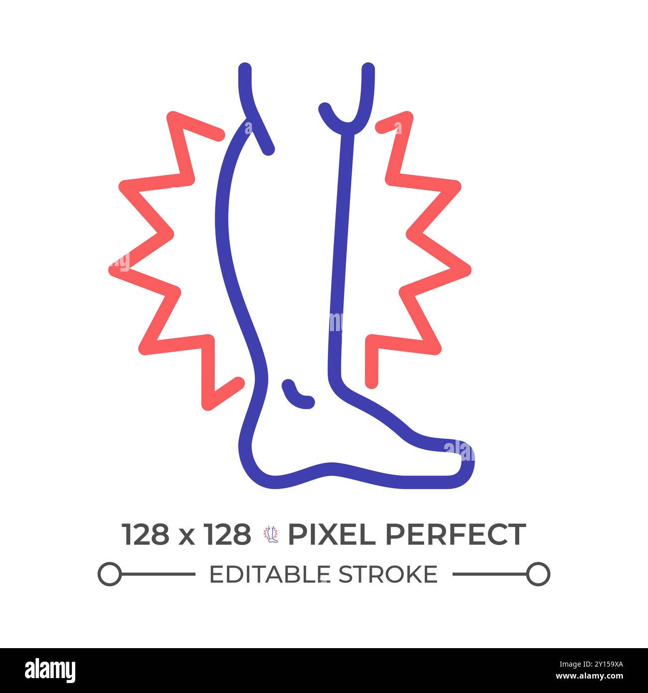 Pain muscle color line Stock Vector Images - Alamy