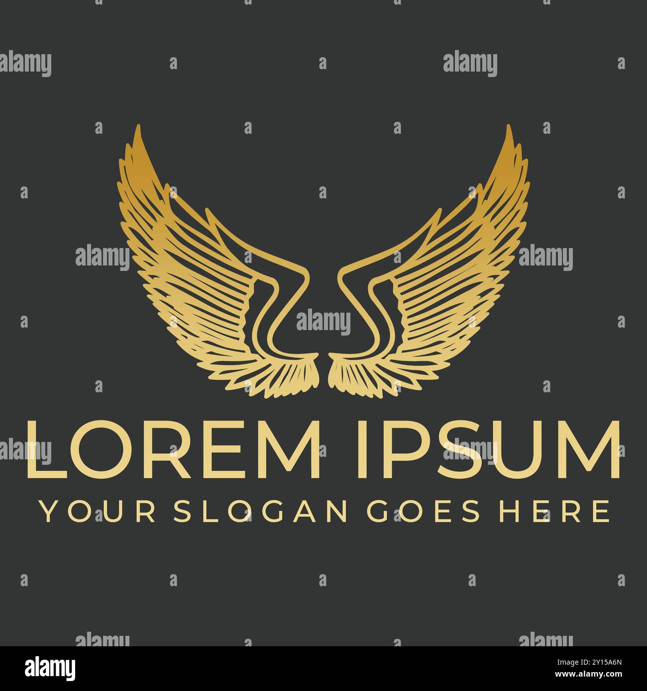 A vector Illustration on black background with gold shine effect of ...