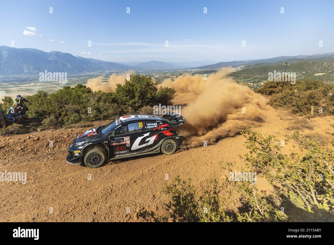 18 KATSUTA Takamoto, JOHNSTON Aaron, Toyota GR Yaris Rally1, action ...