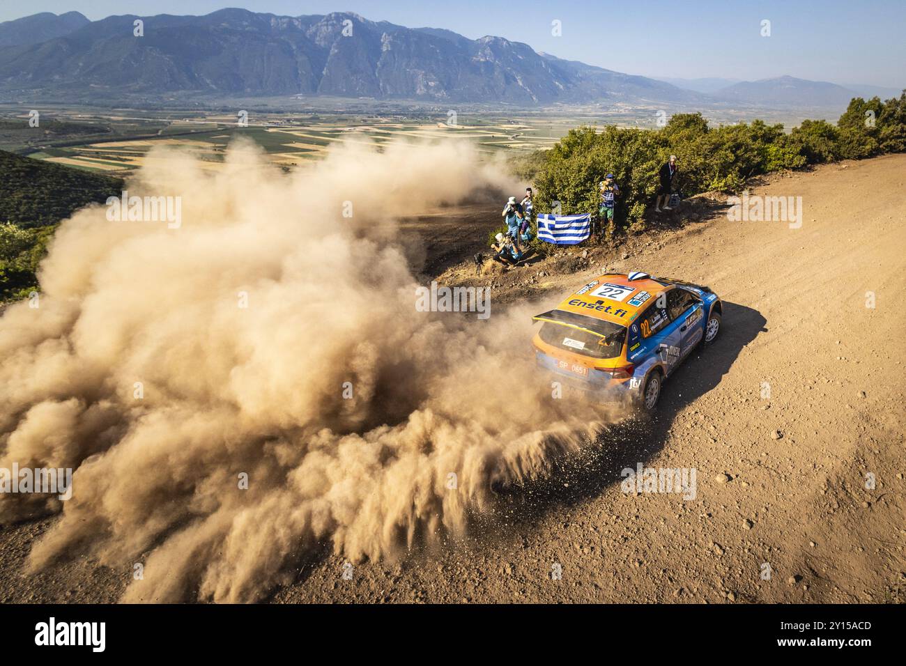 22 JOONA Lauri, HUSSI Janni, Skoda Fabia RS Rally2, action during the ...