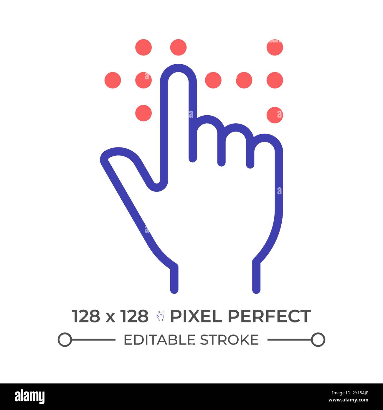 Braille blind reading Stock Vector Images - Alamy