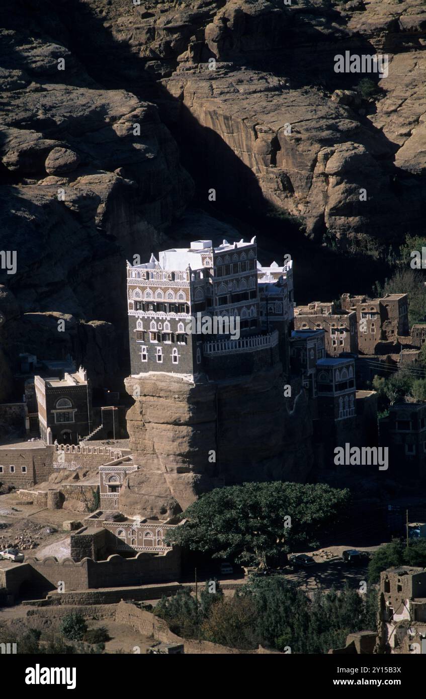 Yemen, Dar al-Hajar, (the rock palace) in the Wadi Dhar, has become ...