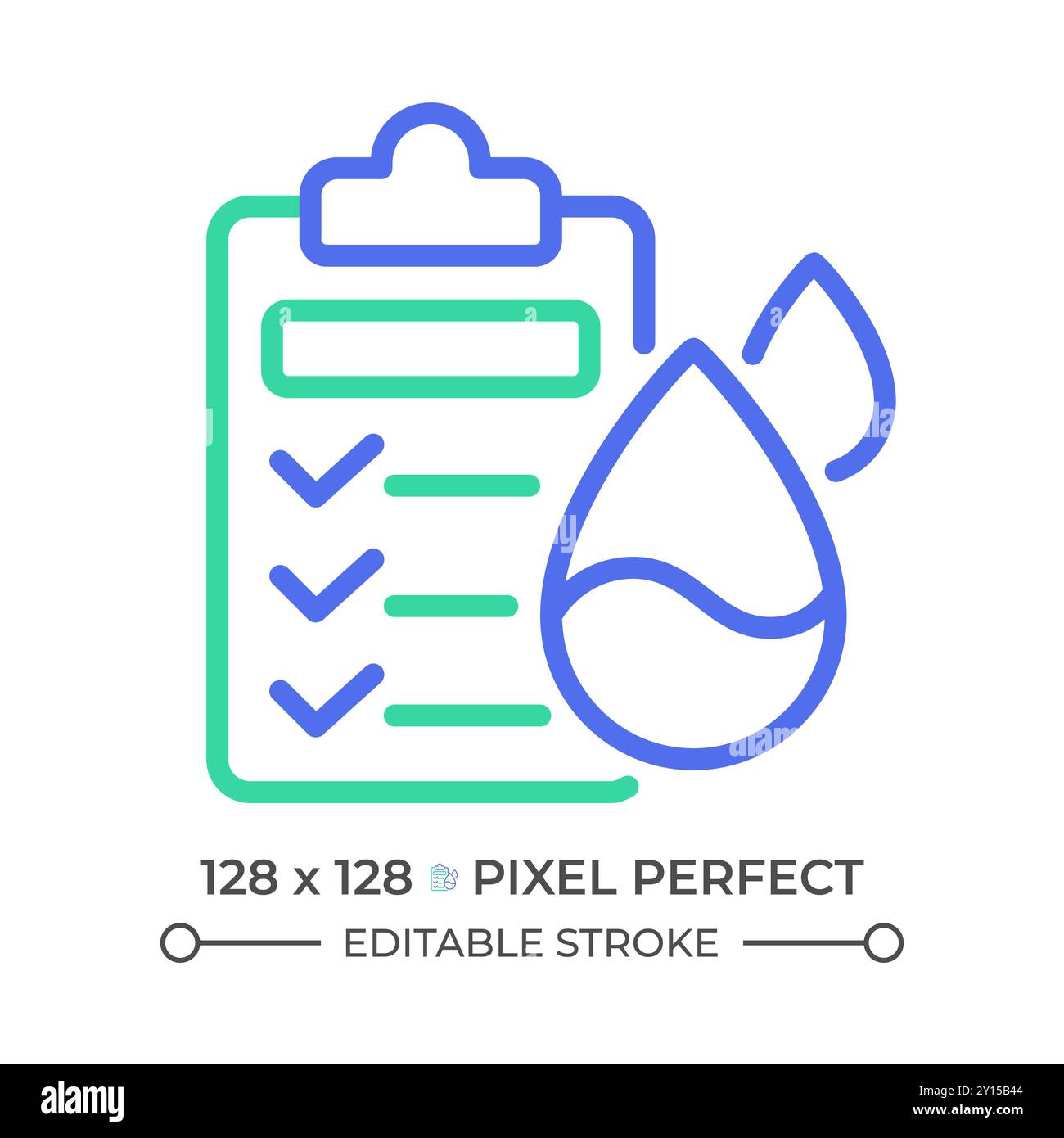 Water testing line icon Stock Vector Images - Alamy