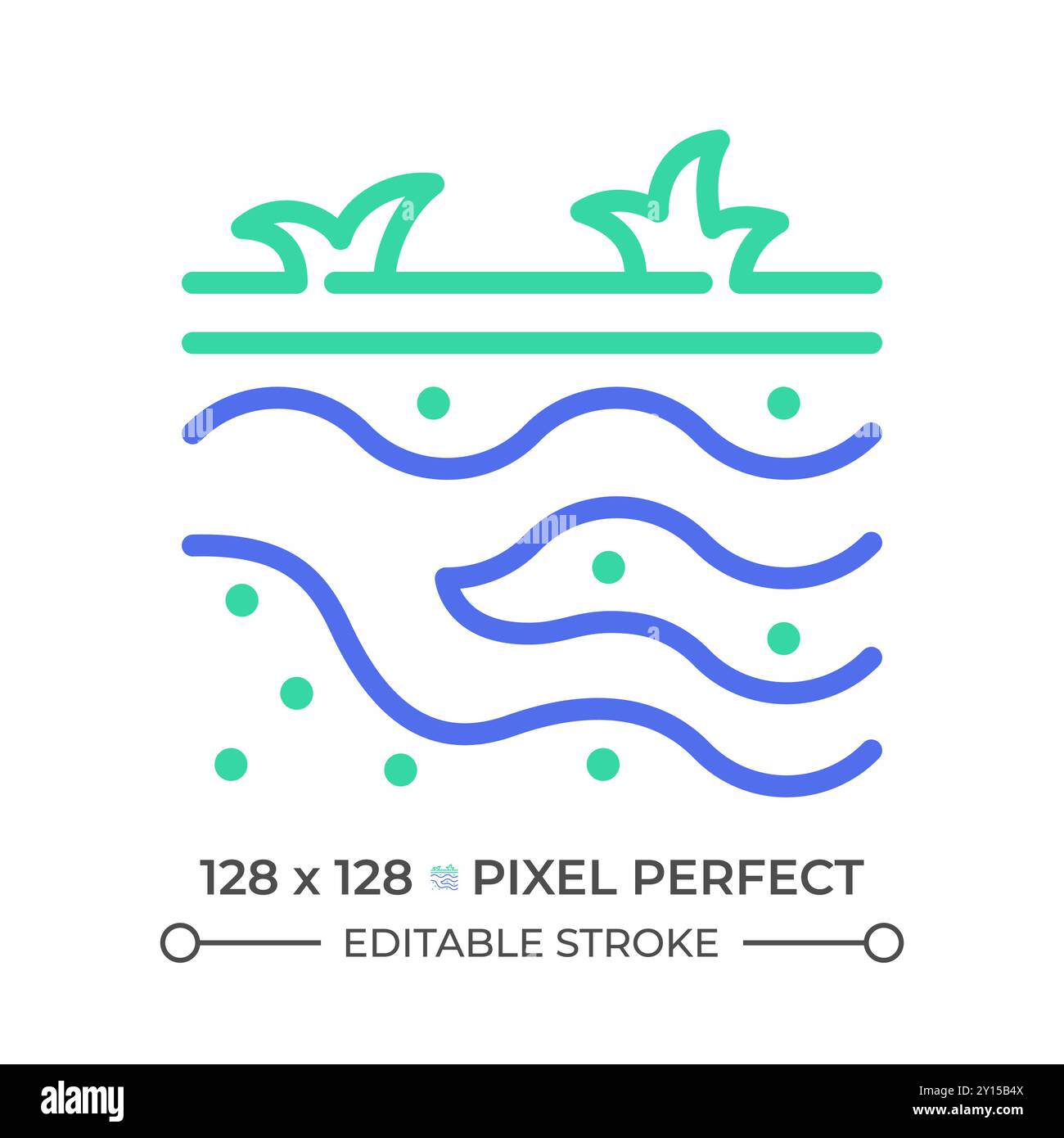 Groundwater two color line icon Stock Vector Image & Art - Alamy